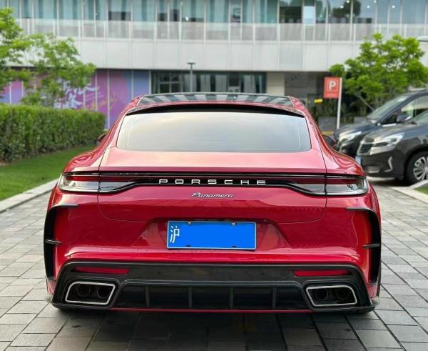 Quality MSY Panamera 971 Body Kit Red Carbon Fiber Replace Front Bumper Spoiler Widebody for sale