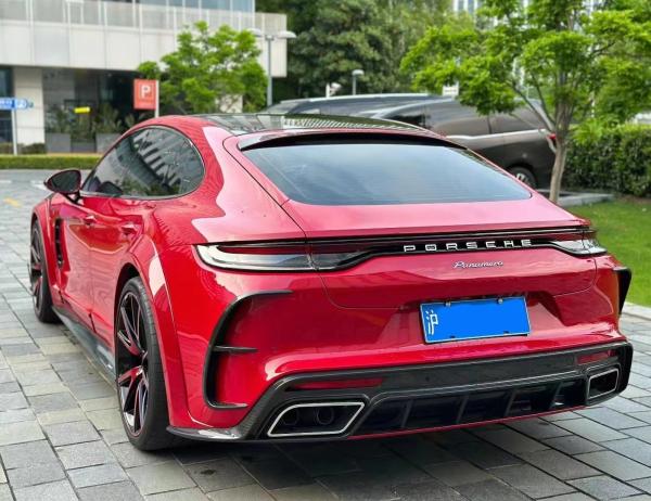 Quality MSY Panamera 971 Body Kit Red Carbon Fiber Replace Front Bumper Spoiler Widebody for sale