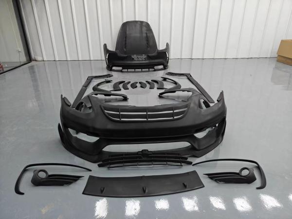 Quality MSY Panamera 971 Body Kit Red Carbon Fiber Replace Front Bumper Spoiler Widebody for sale