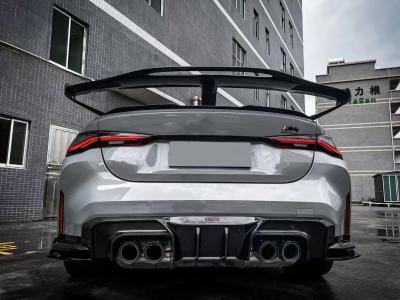 Cina Per BMW Serie 4 G80 G82 M3 M4 Spoiler in fibra di carbonio G80 G82 M3 M4 Upgrade GTR Style Spoiler Wing in vendita