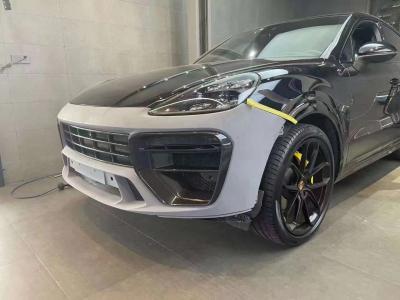 China Cayenne Porsche Body Kit Dry Carbon Fiber MTR Style Front Lip Diffuser for sale
