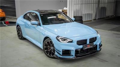 Cina Per BMW M2 G87 Kit corpo in fibra di carbonio M2 G87 Upgraded AE Style Carbon Fiber Front Lip Diffuser Spoiler Body Kit in vendita
