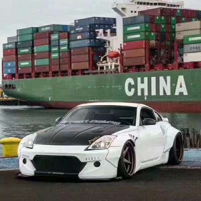 Cina 350Z Nissan Body Kit Resina Fibra Paraurti Posteriore Diffusore Automatico Anteriore Spoiler Giubbotto laterale in vendita