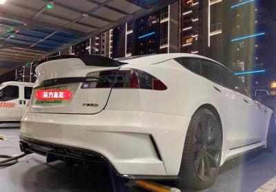 China For tesla Model S Body Kit  MODEL S Upgraded PD-style Front and Rear Bumper Spoiler Body Kits for sale