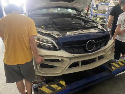 China Auto Parts for Mercedes W205 C180 C260 C300 Body Kit W205 C180 C260 C300 Upgraded IMP Style Front Bumper Body Kit for sale