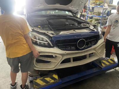 China Auto Parts for Mercedes W205 C180 C260 C300 Body Kit W205 C180 C260 C300 Upgraded IMP Style Front Bumper Body Kit for sale