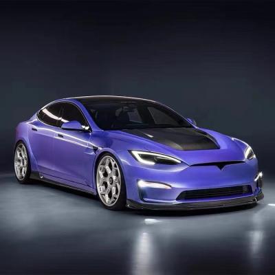 China Vors Style Tesla Body Kit 2013 - 2016 Tesla Model S Spoiler Hood Side Skirt for sale