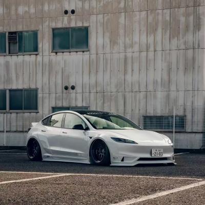 Китай 2020- Tesla Body Kit Резиновое волокно LB Style Tesla Model 3 Спойлер Передний губный диффузор продается