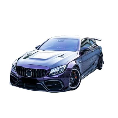 China Auto Parts for Mercedes C63 C63S Coupe Body Kit C63 C63S Coupe Upgraded IMP Style Front and Rear Bumper Spoiler Body Kit for sale