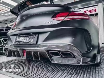 China Auto Parts for Mercedes C63 C63S Coupe Body Kit C63 C63S Coupe Upgraded IMP Style Front and Rear Bumper Spoiler Body Kit for sale