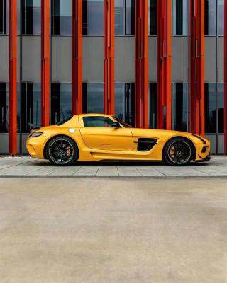 Cina Per Mercedes SLS R197 Carbon Fiber Body Kit SLS Upgrades Serie Nera Stile Anteriore e Rear Bumper Spoiler Hood in vendita
