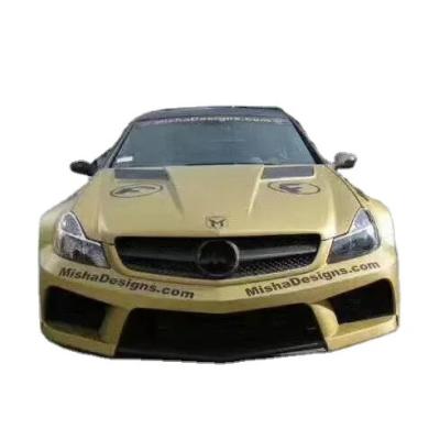 China Para Mercedes SL R230 Widebody Kit SL R230 Misha estilo avançado e traseiro Bumper Spoiler Widebody Kit à venda