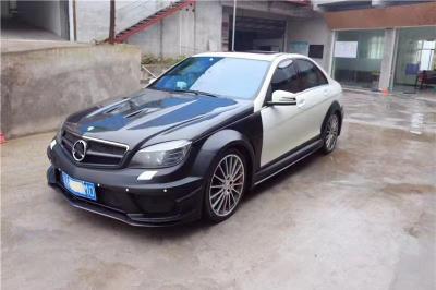 Cina Per Mercedes W204 C63 Body Kit W204 Serie nera aggiornata stile anteriore e posteriore coprifuoco coprifuoco widebody Kit in vendita