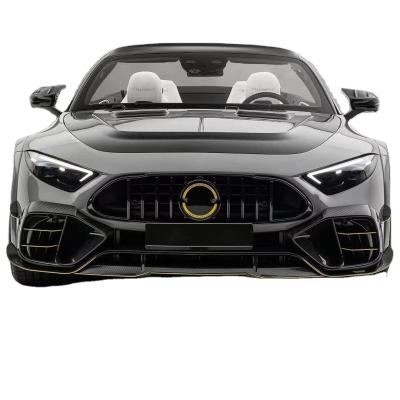 Cina per Mercedes SL63 Kit corpo in fibra di carbonio SL63 Modernizzato stile MSY diffusore labiale anteriore in fibra di carbonio Kit widebody spoiler in vendita