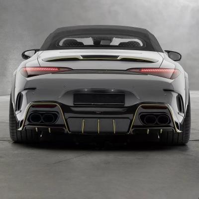 Cina per Mercedes SL63 Kit corpo in fibra di carbonio SL63 Modernizzato stile MSY diffusore labiale anteriore in fibra di carbonio Kit widebody spoiler in vendita