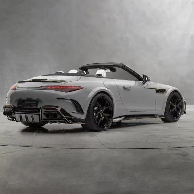 Cina per Mercedes SL63 Kit corpo in fibra di carbonio SL63 Modernizzato stile MSY diffusore labiale anteriore in fibra di carbonio Kit widebody spoiler in vendita