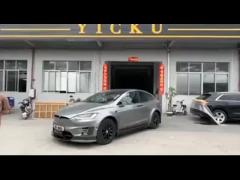 Tesla modelo X Fibra de Carbono Kit de corpo modelo X Fibra de Carbono difusor de lábio frontal Spoiler capô roda arco corpo largo kit