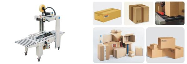 De hoge Efficiënte Machine van de Kartonverpakking, Karton Verzegelend Materiaal Gemakkelijk Grootteomschakelingen
