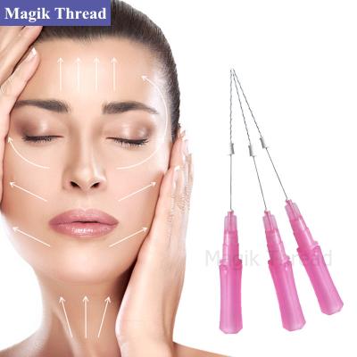 China 2018 hot face lift mono pdo thread with sharp needle Face Lifting PDO 4D Cog Thread for sale