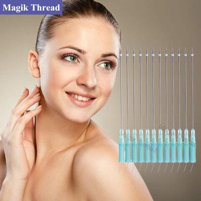 China Cosmetic pdo thread canula Cog blunt cannula face lifting for sale