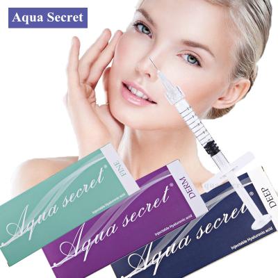 China Aqua Secret CE ISO Certified Hyaluronic Acid Dermal Filler for sale