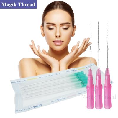 China CE ISO skin tightening face contour thread lift pdo cog thread lift 21G 19G 60mm for sale