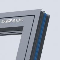 China 80mm Width Aluminum Sliding Glass Windows Perfect For Horizontal Opening Pattern for sale