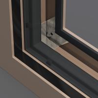 China 80mm Width Aluminum Sliding Glass Windows Perfect For Horizontal Opening Pattern for sale
