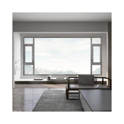 China 35dB Sound Insulation Coefficient Aluminum Sliding Window for Villa French Glass House for sale