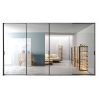 China Window Solution Rolling Pull Sliding Door with Broken Bridge Aluminum Alloy Frame for sale