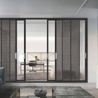 China Window Solution Rolling Pull Sliding Door with Broken Bridge Aluminum Alloy Frame for sale