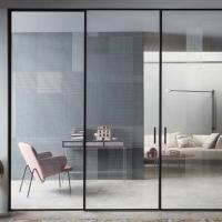 China Window Solution Rolling Pull Sliding Door with Broken Bridge Aluminum Alloy Frame for sale