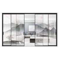 China Window Solution Rolling Pull Sliding Door with Broken Bridge Aluminum Alloy Frame for sale