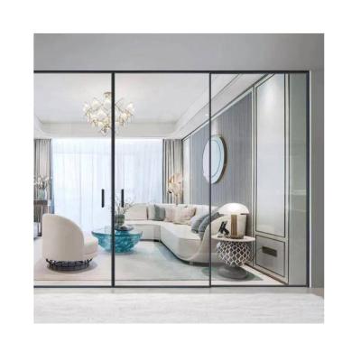 중국 스테인리스 스틸 스크린 망과 함께 유럽 상업 알루미늄 슬라이딩 도어 판매용