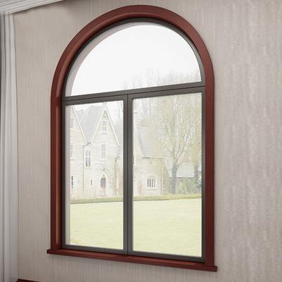 China Custom Design Louver Curtain Type French Aluminium Window with Arch Door and Window for sale