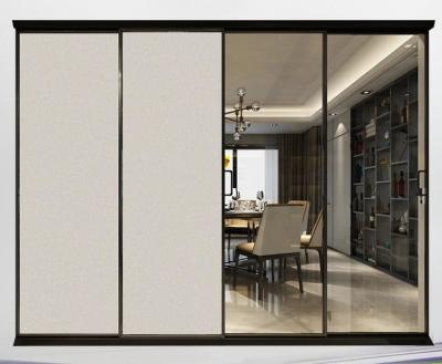 Cina Global Film Privacy Elettrico alluminio Smart Switchable porta scorrevole di vetro Rolling Pull in vendita