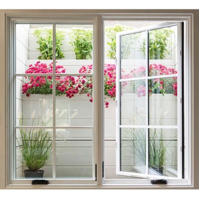 China Custom Design UPVC PVC Windows With 70mm Window Frame Width for sale