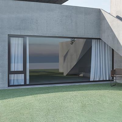 Design personnalisé fenêtre en verre français fenêtre en aluminium avec épaisseur de paroi de 1,8 mm