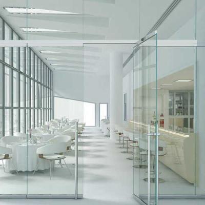 중국 완성 된 표면 알루미늄 화장실용 상업용 프레임 없는 유리 문 인기 선택 판매용