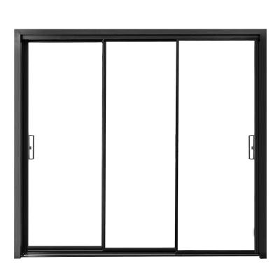 Cina Porte scorrevoli in alluminio di design moderno con spessore della parete di 1,4 mm e doppio vetro in vendita