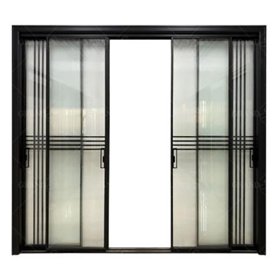 China 10 Layers Aluminum Stacking Double Glazed Lift And Double Tempered Glass Lift Sliding Doors for sale