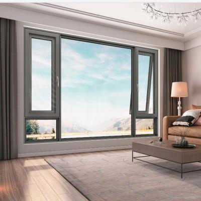 China Modern Design Style SKATE Original Hardware Aluminum Casement Windows for Custom Home for sale