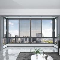 China Balcony Aluminum Sliding Windows with Horizontal Opening Pattern and Customized Design for sale