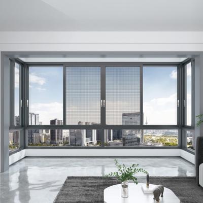 Cina Balcone di alluminio finestre scorrevoli con modello di apertura orizzontale e design personalizzato in vendita