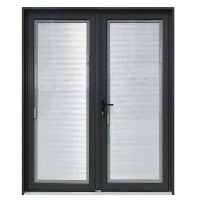 Chine 35dB isolation acoustique rupture thermique portes en aluminium avec 10 couches d'étanchéité à vendre
