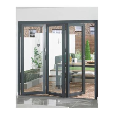 China SKATE 6 Panels Black Aluminium Sliding Door with Heat Insulation Coefficient K Value ≤2.1 for sale