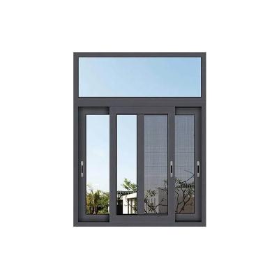 China Customized Level 8 Air Tightness Thermal Break Aluminium Horizontal Sliding Windows for sale
