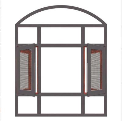 중국 매달린 커튼 타입 분쇄 된 다리 알루미늄 캐시먼트 유리 창문 5 27A 55 9A 5 12A 5 판매용