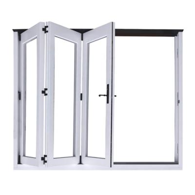 Finished Surface Modern Commercial Bifold Doors with Tempered Glass and Low-E Glazing