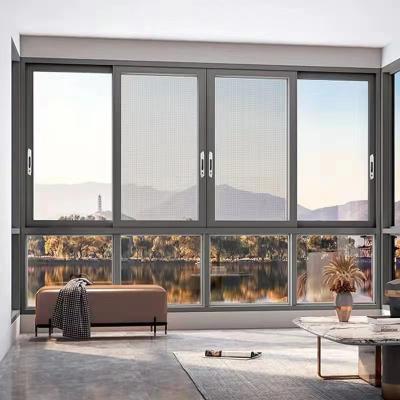 China Customized Aluminum Sliding/Tilt and Turn House Windows Big Pretty Design Energy Efficien for sale
